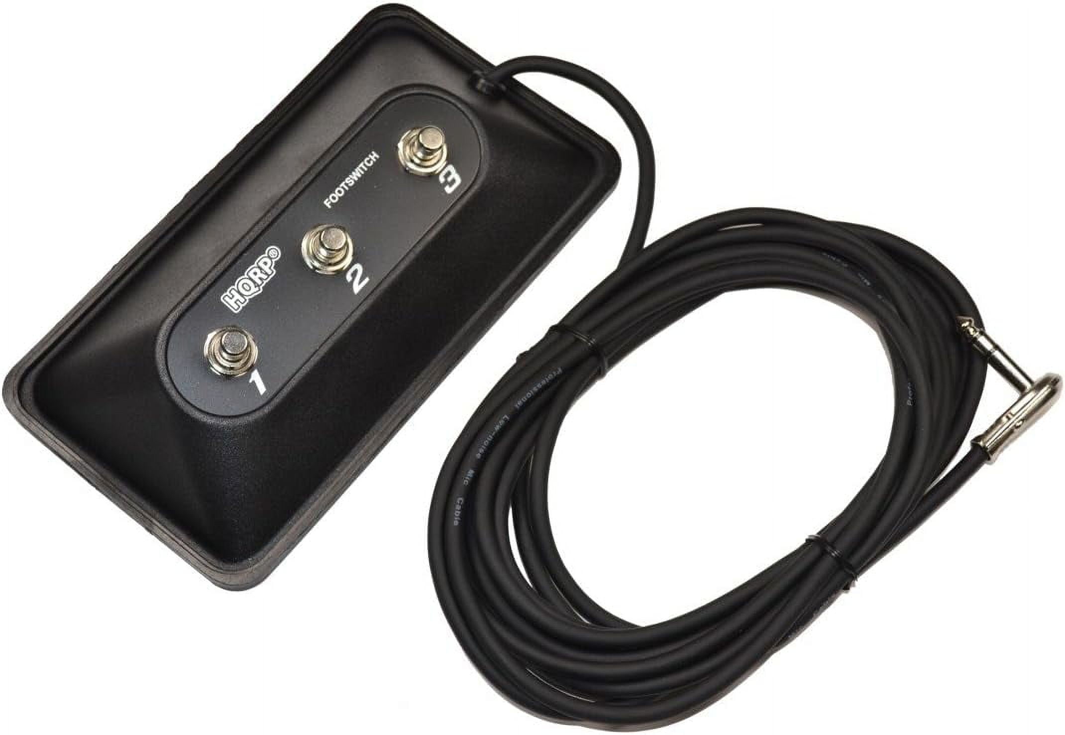 HQRP 3-Button Guitar Amp Footswitch for Fender Bassman 300 Pro 1200 Pro ...