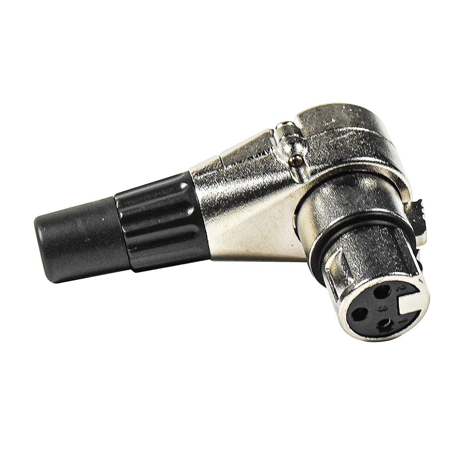 HQRP 3-Pin XLR Adjustable Right Angle Female Connector with 7 Different Position, Compatible ...