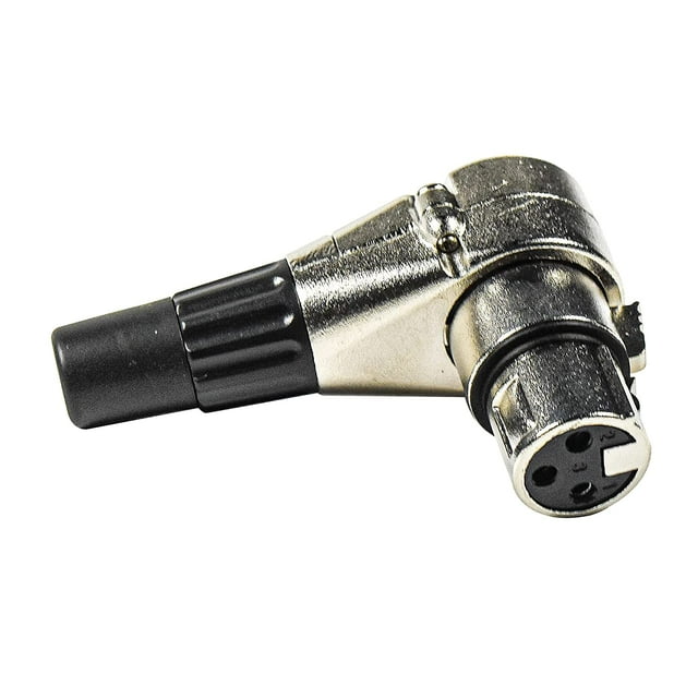 HQRP 3-Pin XLR Adjustable Right Angle Female Connector with 7 Different ...