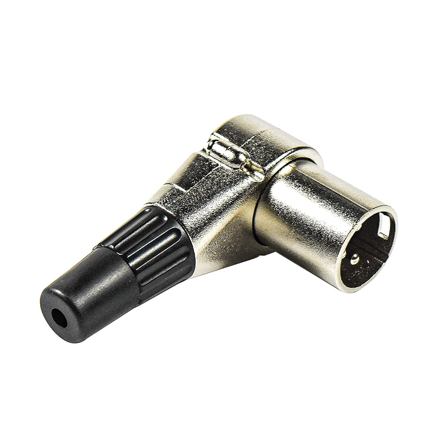 HQRP 3-Pin XLR Adjustable Right Angle Male Connector with 7 Different Position, Compatible with ...