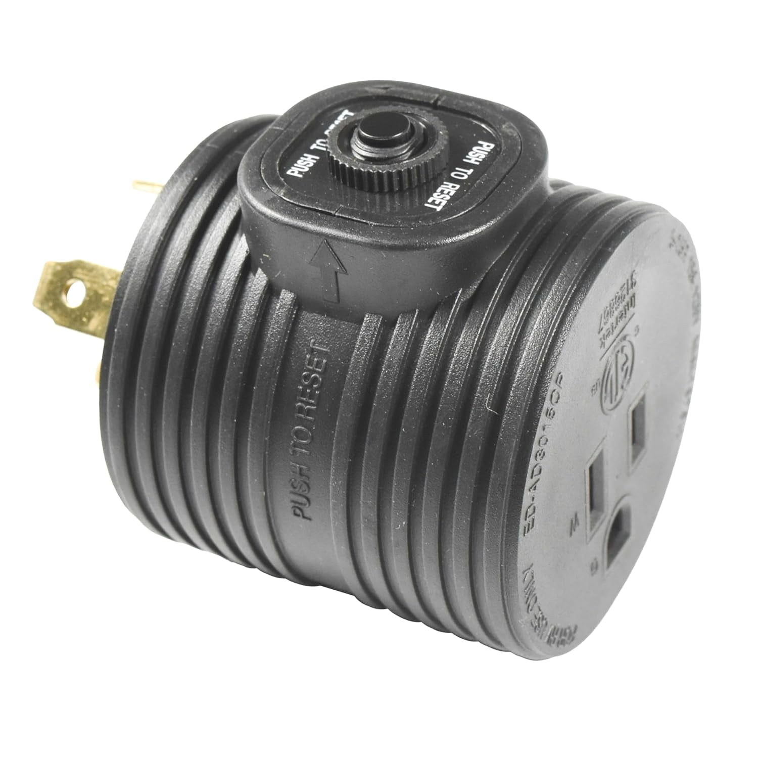 HQRP 30A to 15A RV Electrical Adapter with Circuit Breaker, 3 Prong ...