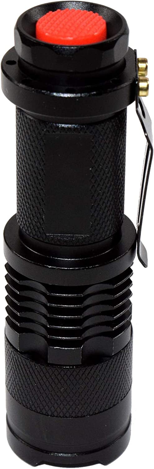 HQRP 3W Pocket Size UV Flashlight Blacklight for Night Club Hand Stamp ...