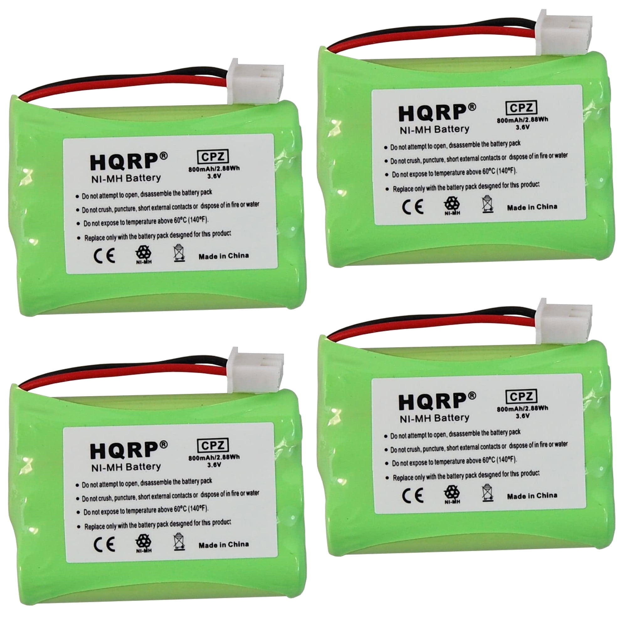 HQRP 4-Pack Battery Works with Tri-tronics 1038100 1107000 CM-TR103 ...