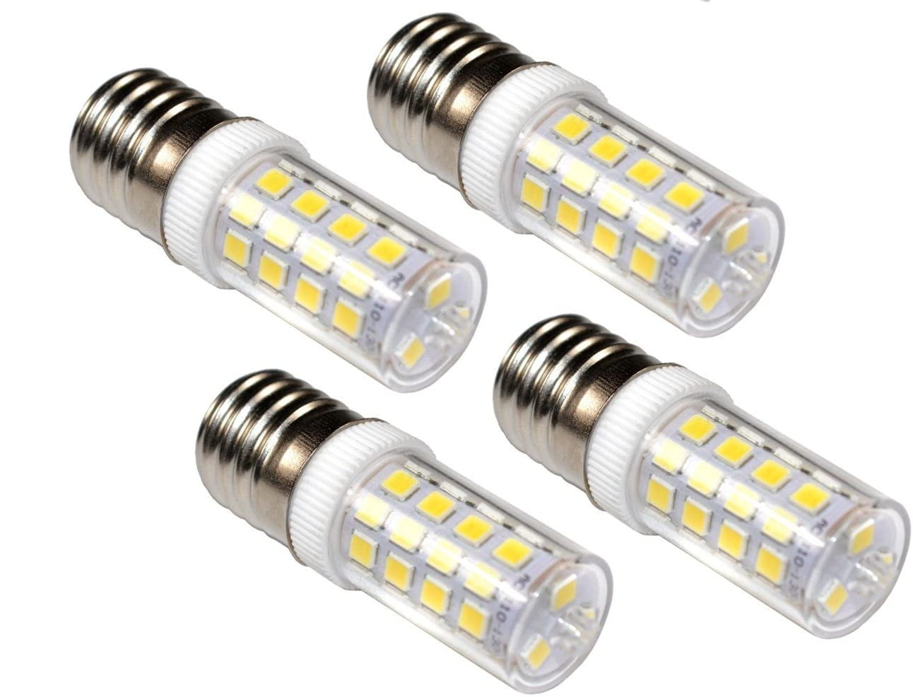 HQRP 4-Pack E17 Base 43 SMD 2835 LED Light Bulb Dimmable 110V Cool ...