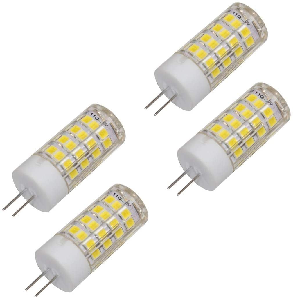 HQRP 4-Pack G4 Bi-Pin 52 LEDs Light Bulb SMD 2835 Cool White for ...