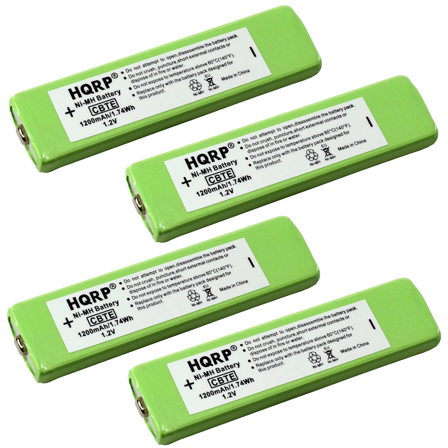 HQRP 4-Pack Gumstick Battery Works with Sony 1-528-231-11, D-777, D-E01 ...