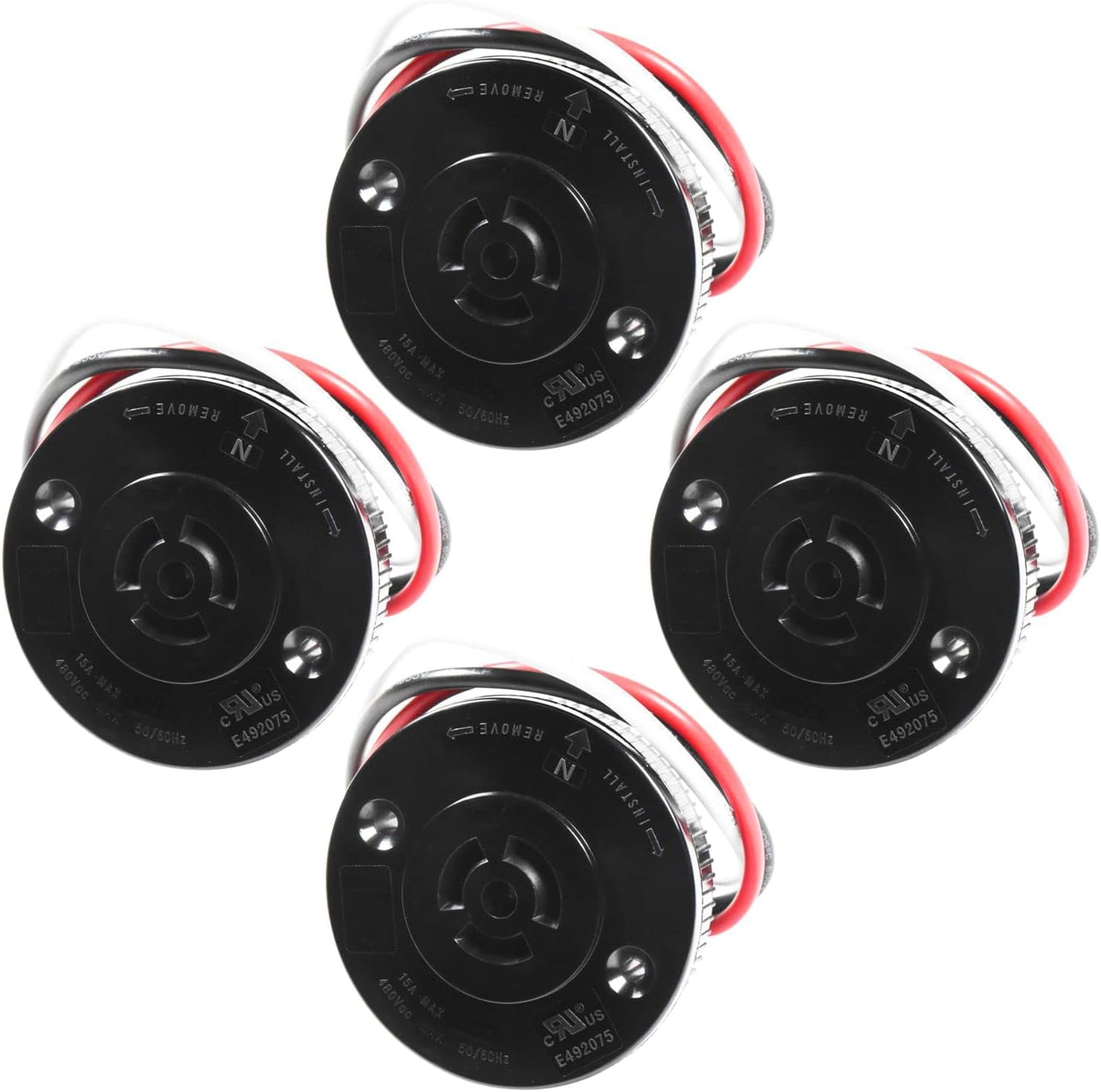 HQRP 4-Pack Photocell Sensor 3 pins Receptacle Light Switch Socket Dusk ...