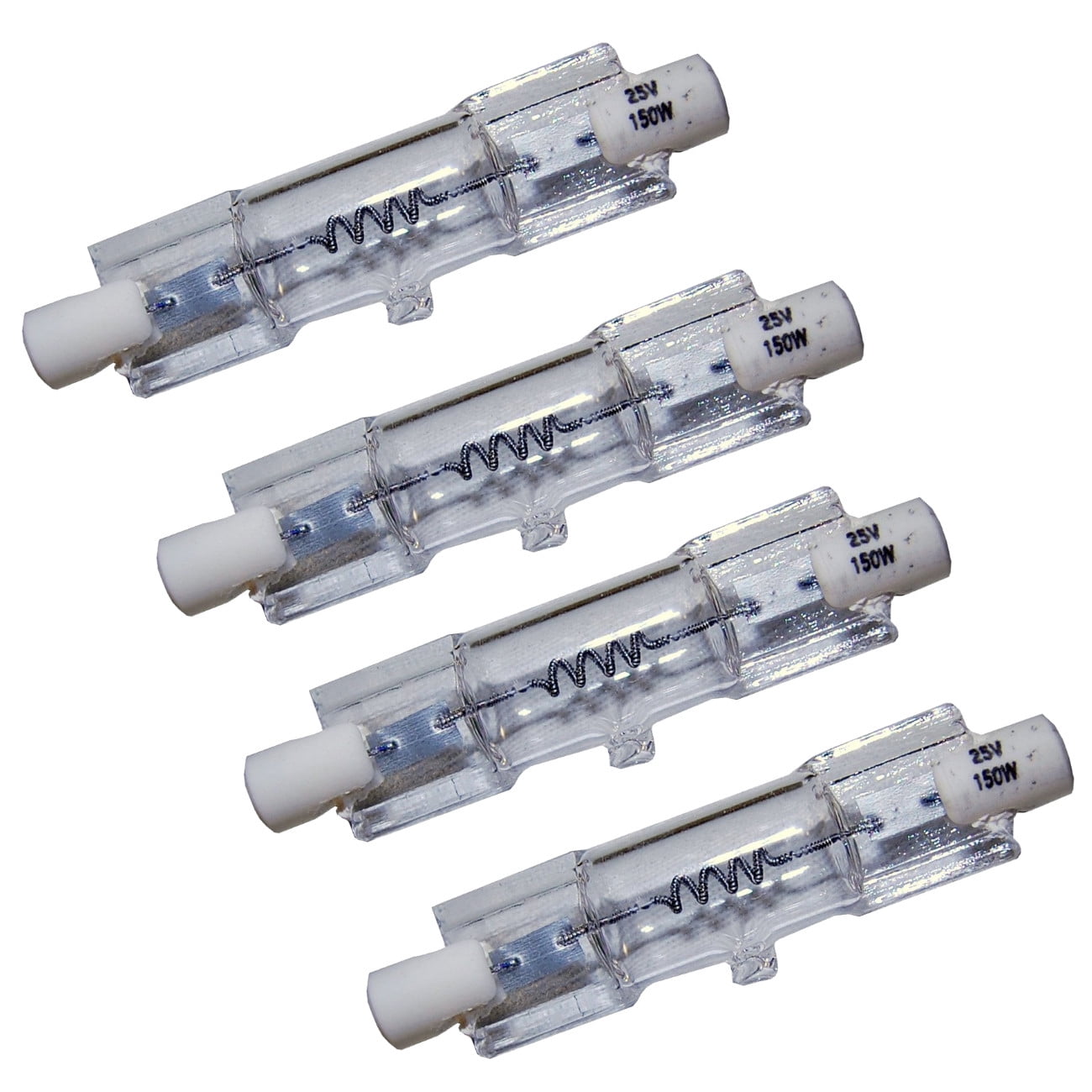 HQRP 4-Pack R7s Base Light Bulb 150W 25V Dental Halogen Lamp for GE ...