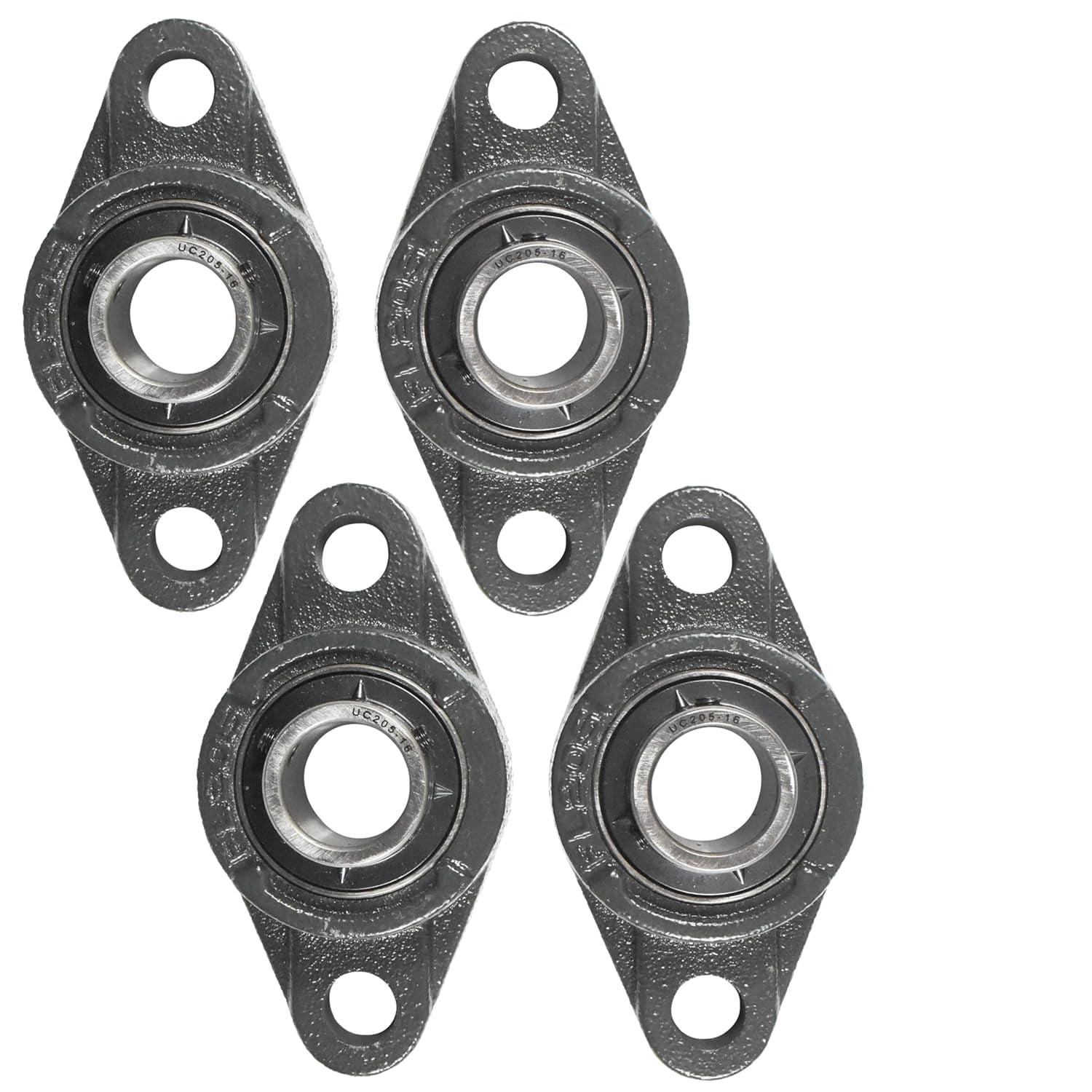 HQRP 4-Pack UCFL205-16 2-Bolt Flange Mounted Pillow Block Bearing 1 ...