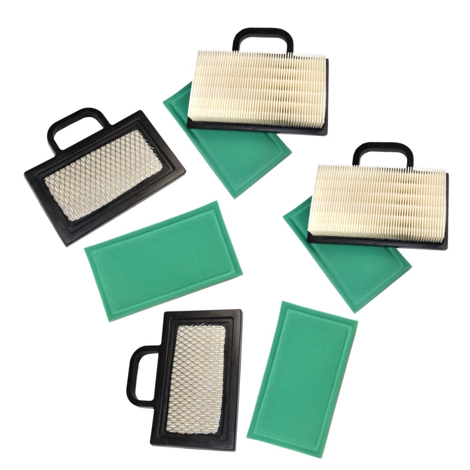 HQRP 4-pack Air Filter Cartridge w/ Pre-cleaner for Briggs & Stratton ...