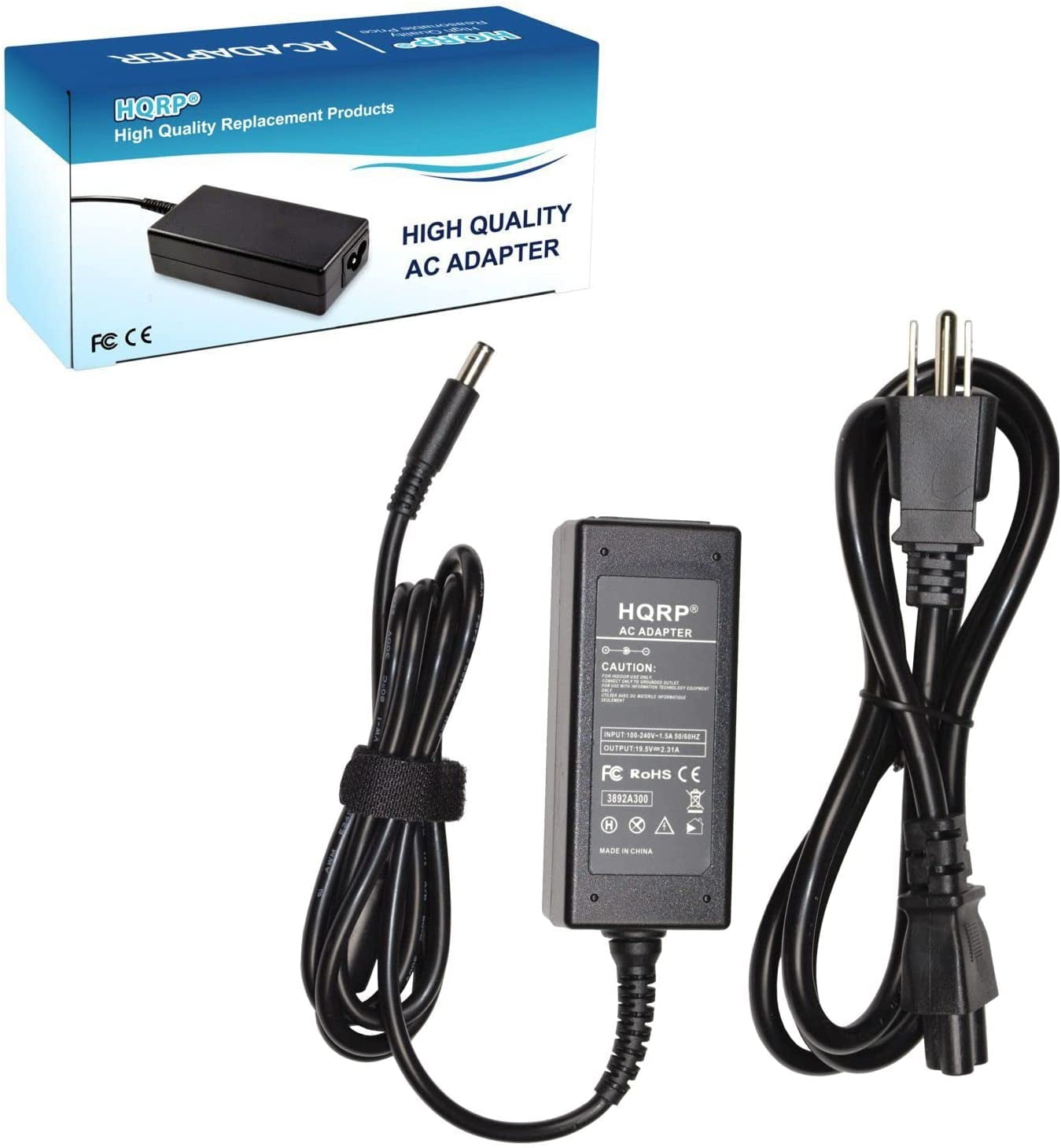 HQRP 45-Watt 19.5V AC Adapter for HP 740015-002 741727-001 HSTNN-DA40 ...