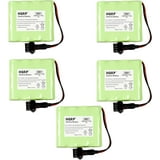 HQRP 5-Pack 6V Battery Compatible with DL-31, HTL-12, 4AA-CA0012-2 ...