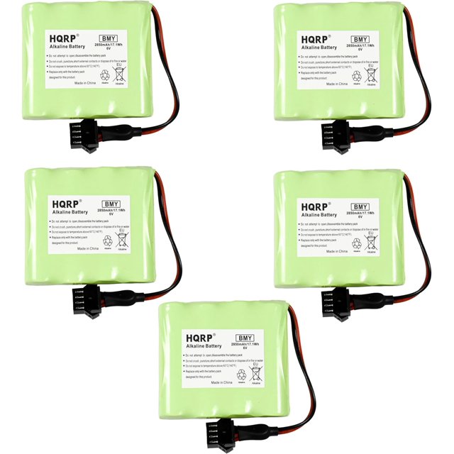HQRP 5-Pack 6V Battery Compatible with DL-31, HTL-12, 4AA-CA0012-2 ...