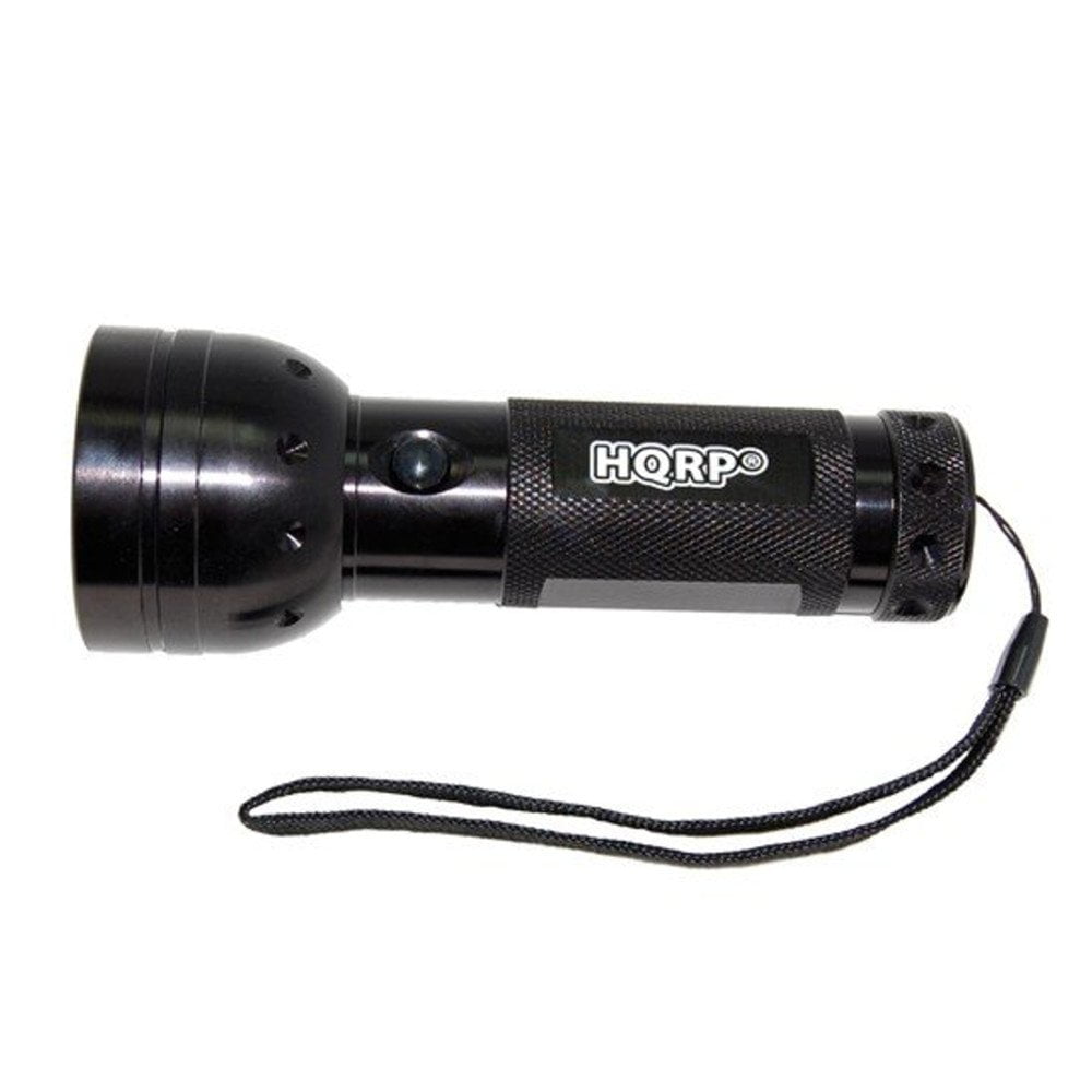 HQRP 390nm Blacklight UV Flashlight 51 LEDs for Document Forgery ...