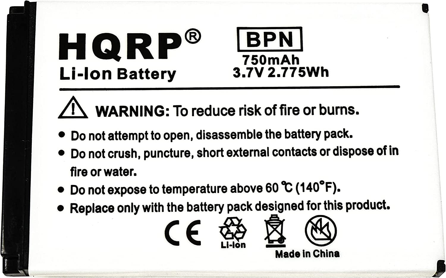 HQRP 750mAh Replacement Battery for Creative Zen Micro DAA-BA0005 MP3 ...