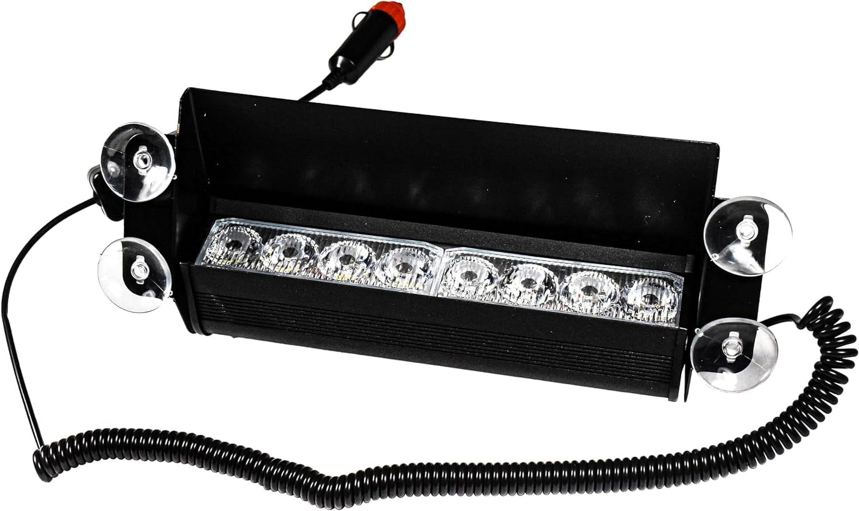 HQRP Safety Vehicle Car Auto 8 LED Flashing Strobe Lights Amber / White ...