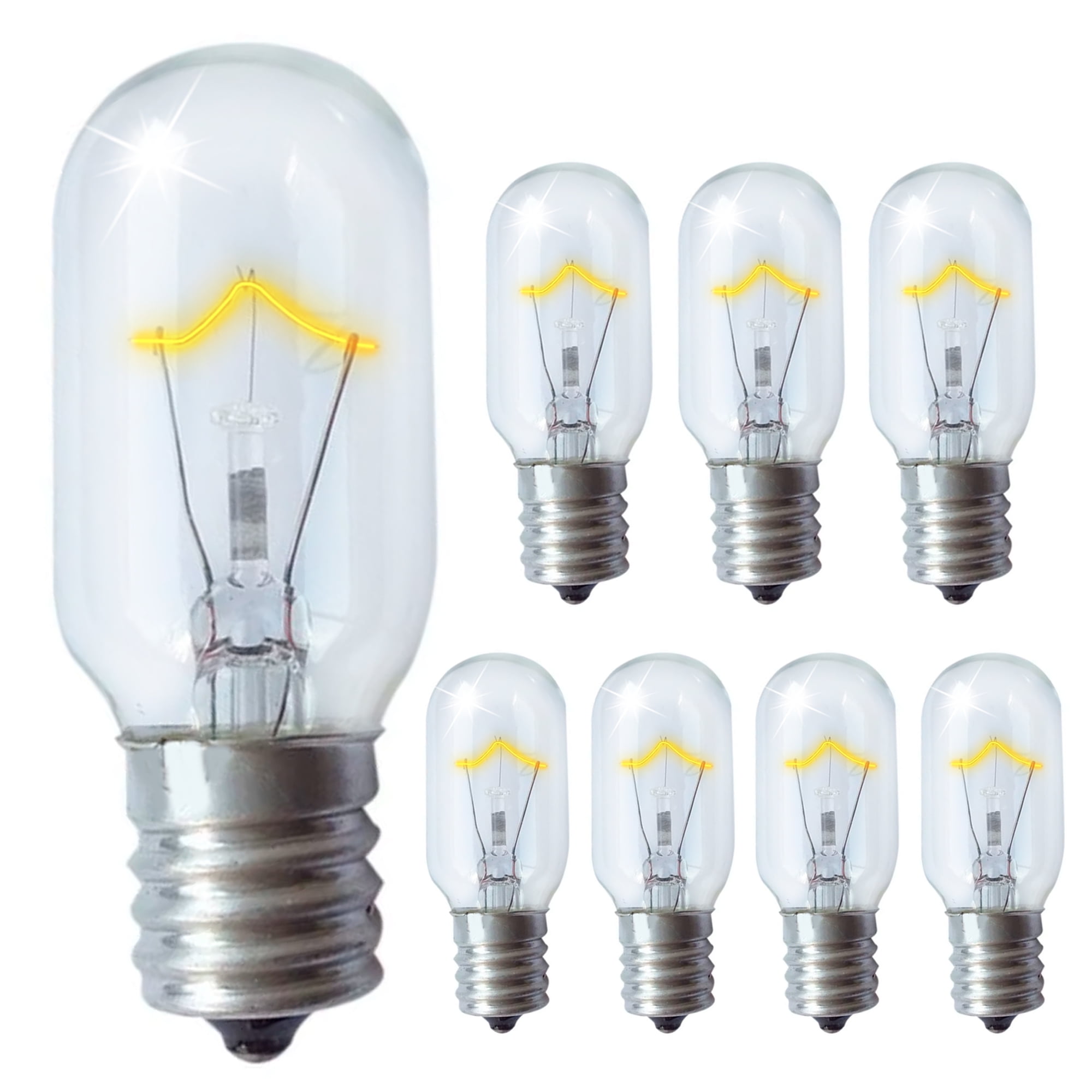 HQRP 8-Pack 40-Watt T8 40T8 Indicator Intermediate (E17) Base Tubular ...