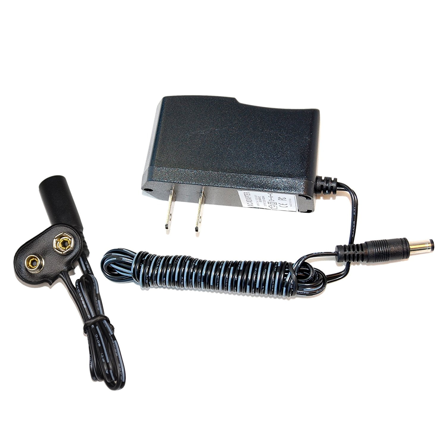 HQRP 9V Battery Snap Connector and AC Adapter for 9-Volt / Radio ...