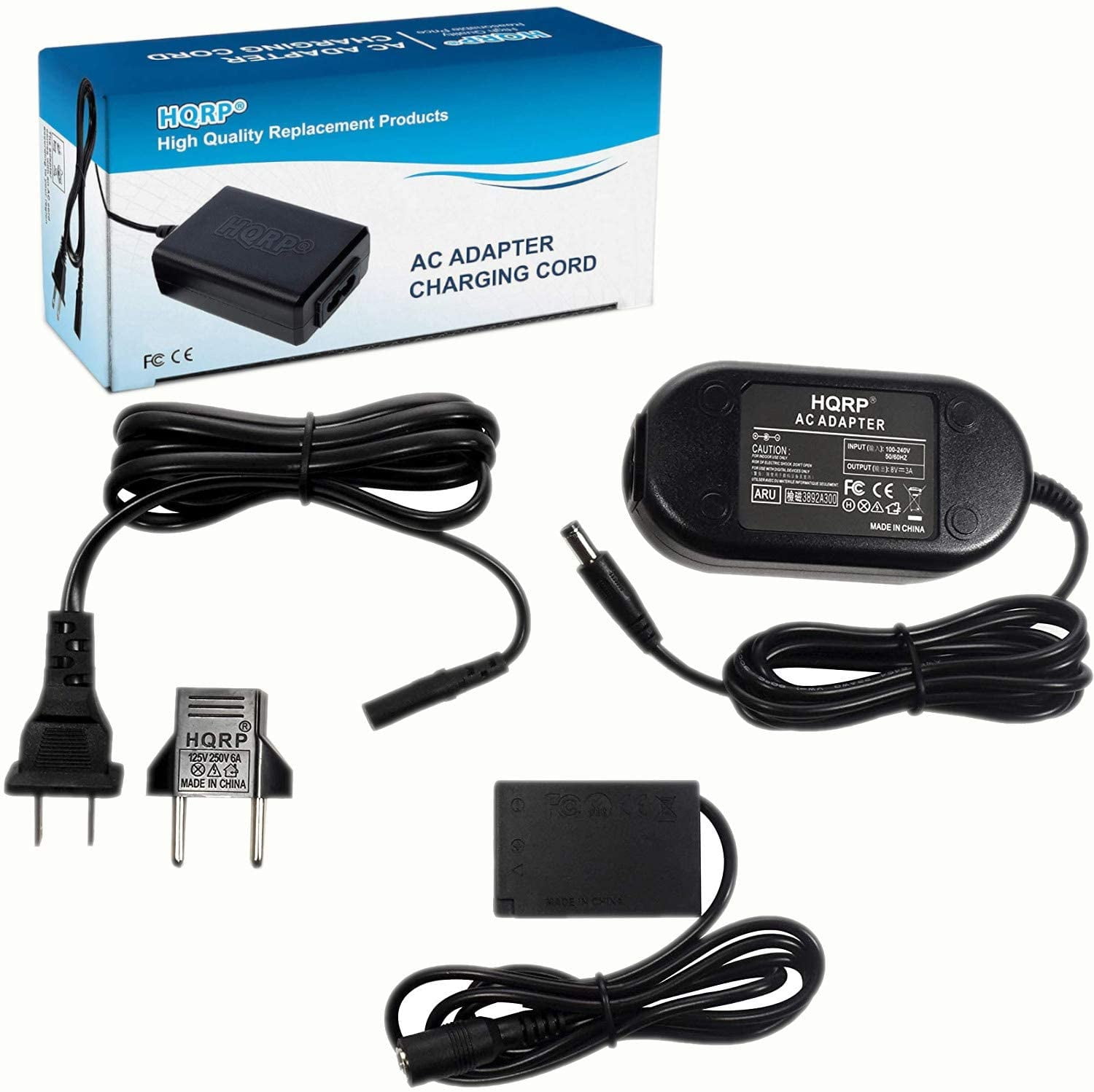 HQRP AC Adapter Compatible with Canon ACK-E18 EOS 200D, 750D, 760D ...