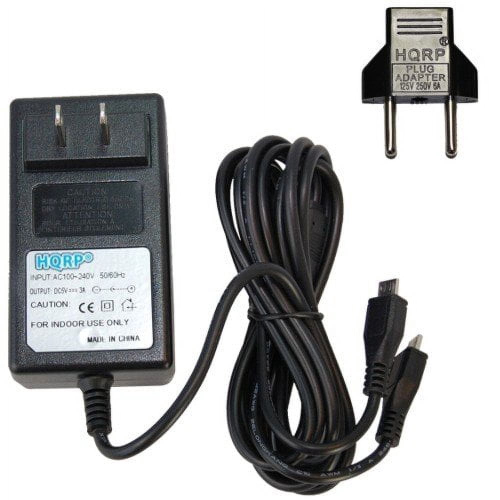 HQRP AC Adapter Dual microUSB Charging Cable for Braven BRV-1 BRV1GWC ...