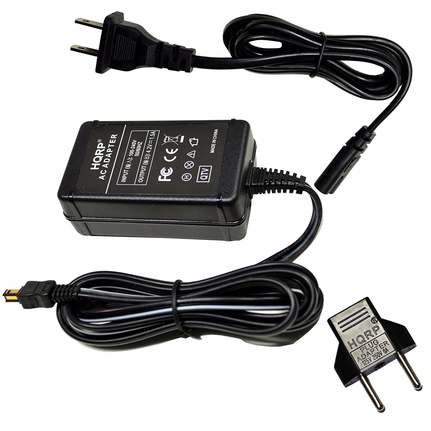 HQRP AC Adapter / Power Supply compatible with SONY DSC-V3 DSC-W120 DSC ...