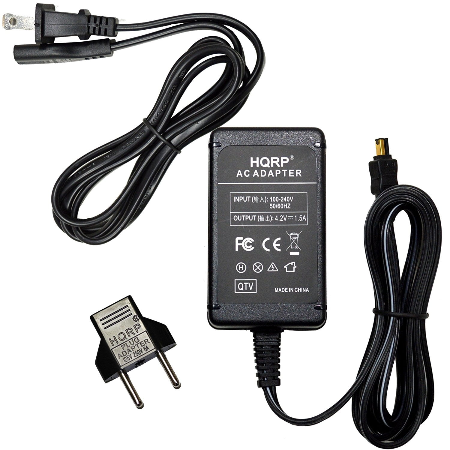 HQRP AC Adapter / Power Supply compatible with Sony CyberShot DSC-P200 ...