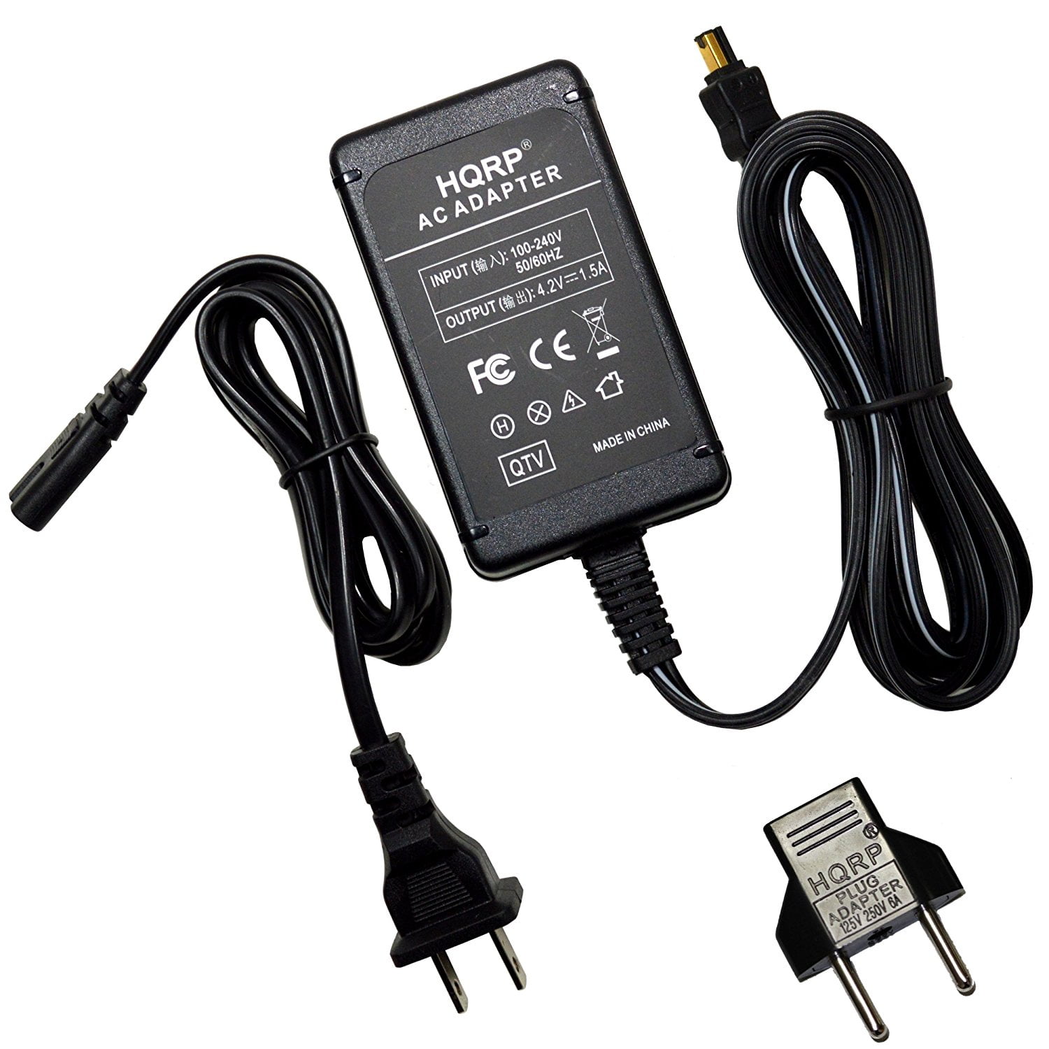HQRP AC Adapter / Power Supply compatible with Sony CyberShot DSC-V1, DSC-W1/B, DSC-W1 Digital ...
