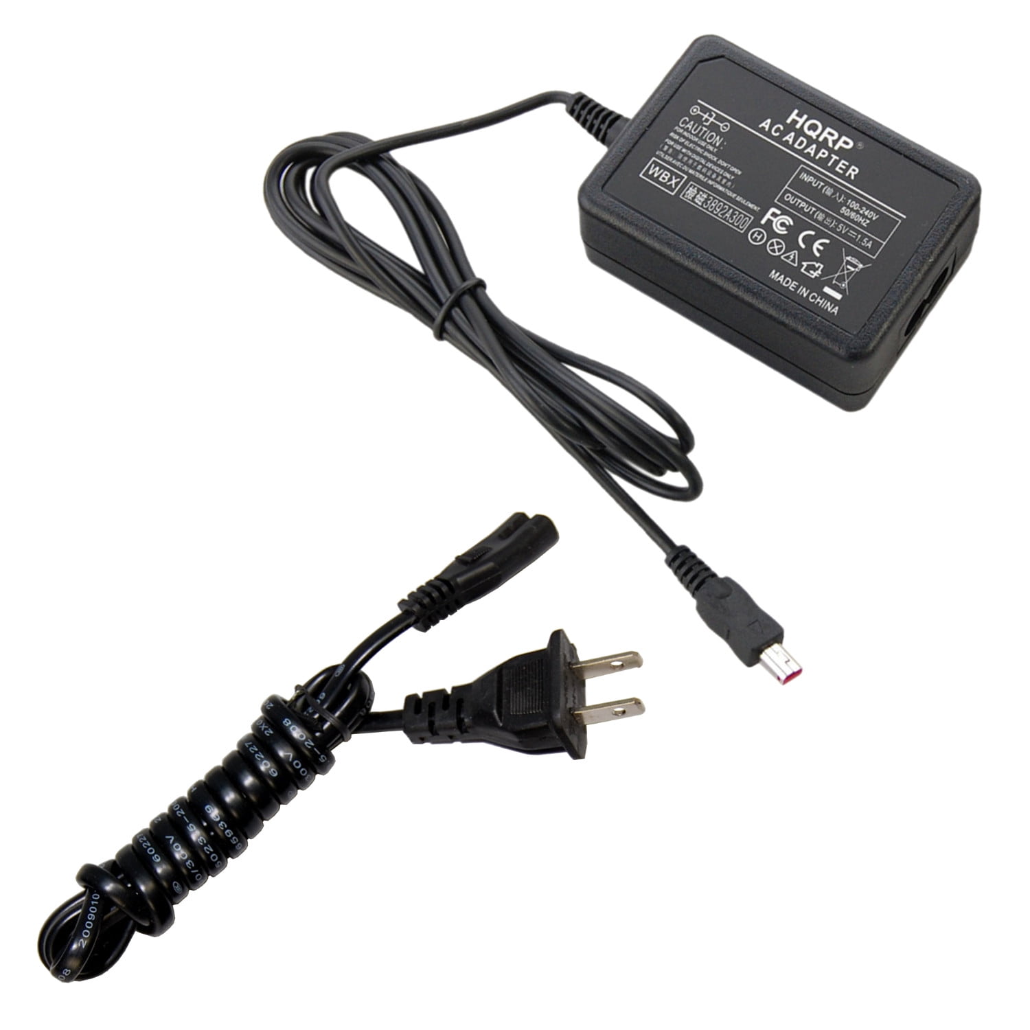 HQRP AC Adapter for Samsung HMX-QF30 HMX-QF33 HMX-QF300 HMX-QF310 HMX ...