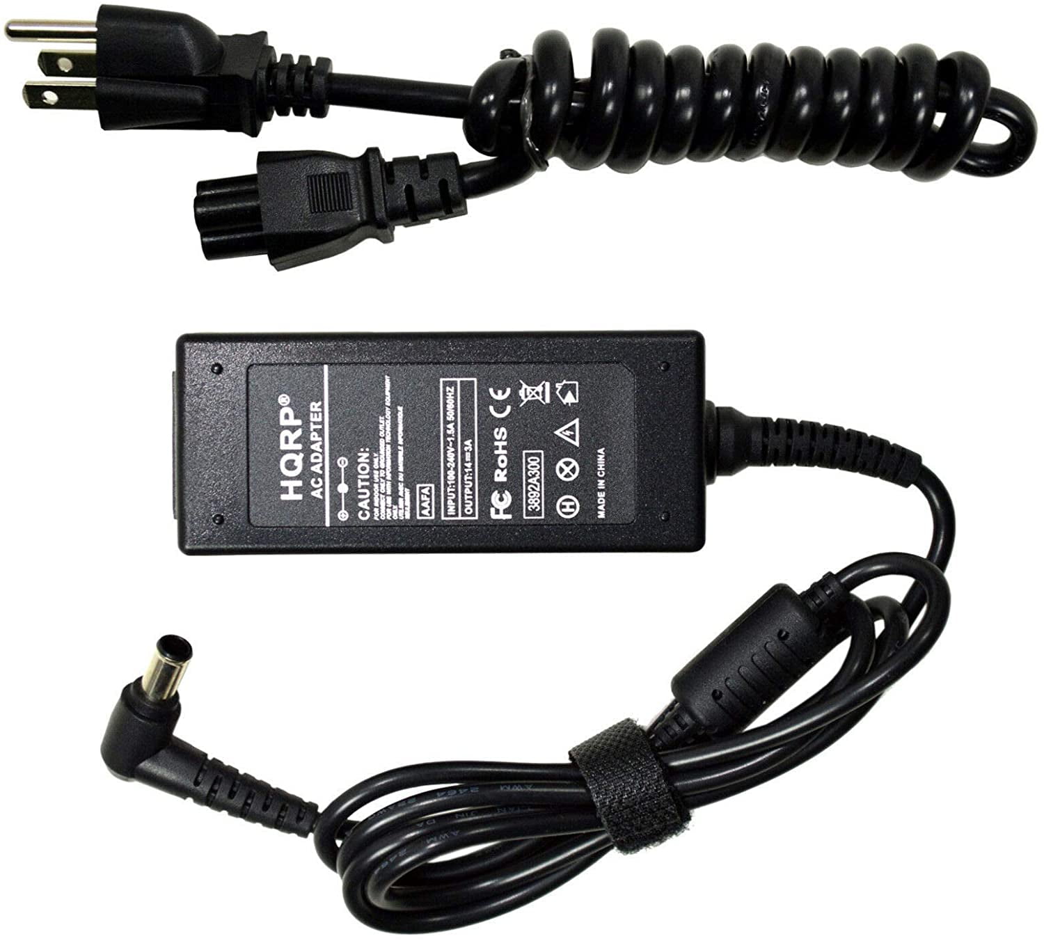 HQRP AC Adapter for Samsung SyncMaster 170mp 173B 192mp BX2331 S20A350B ...