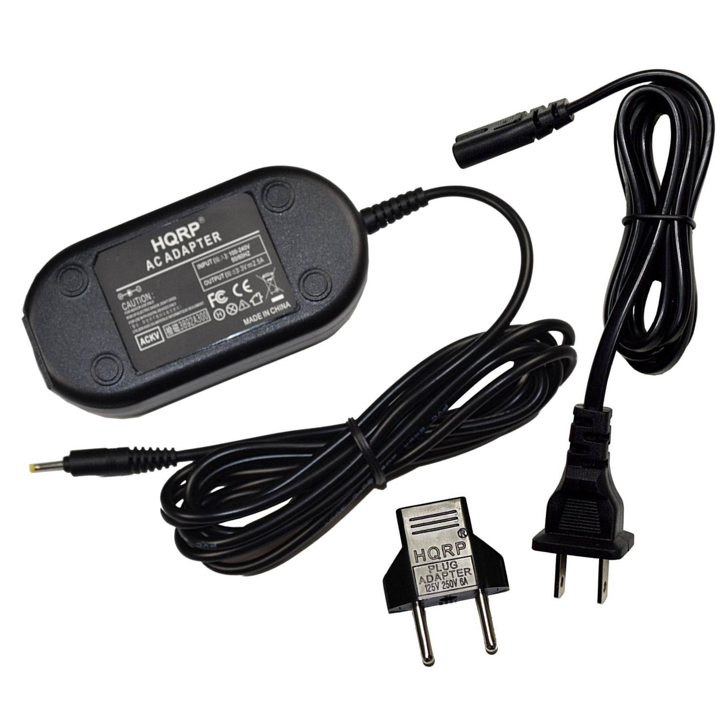 HQRP AC Power Adapter Supply Cord for Kodak EasyShare Z812 IS, Z8612 IS, Z885 Digital Camera ...