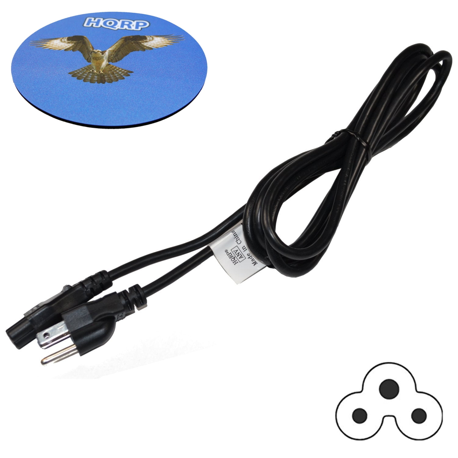 HQRP AC Power Cord for LG 32LB5600 55LB5550 447LN540 42LN5400 42LN5300 ...