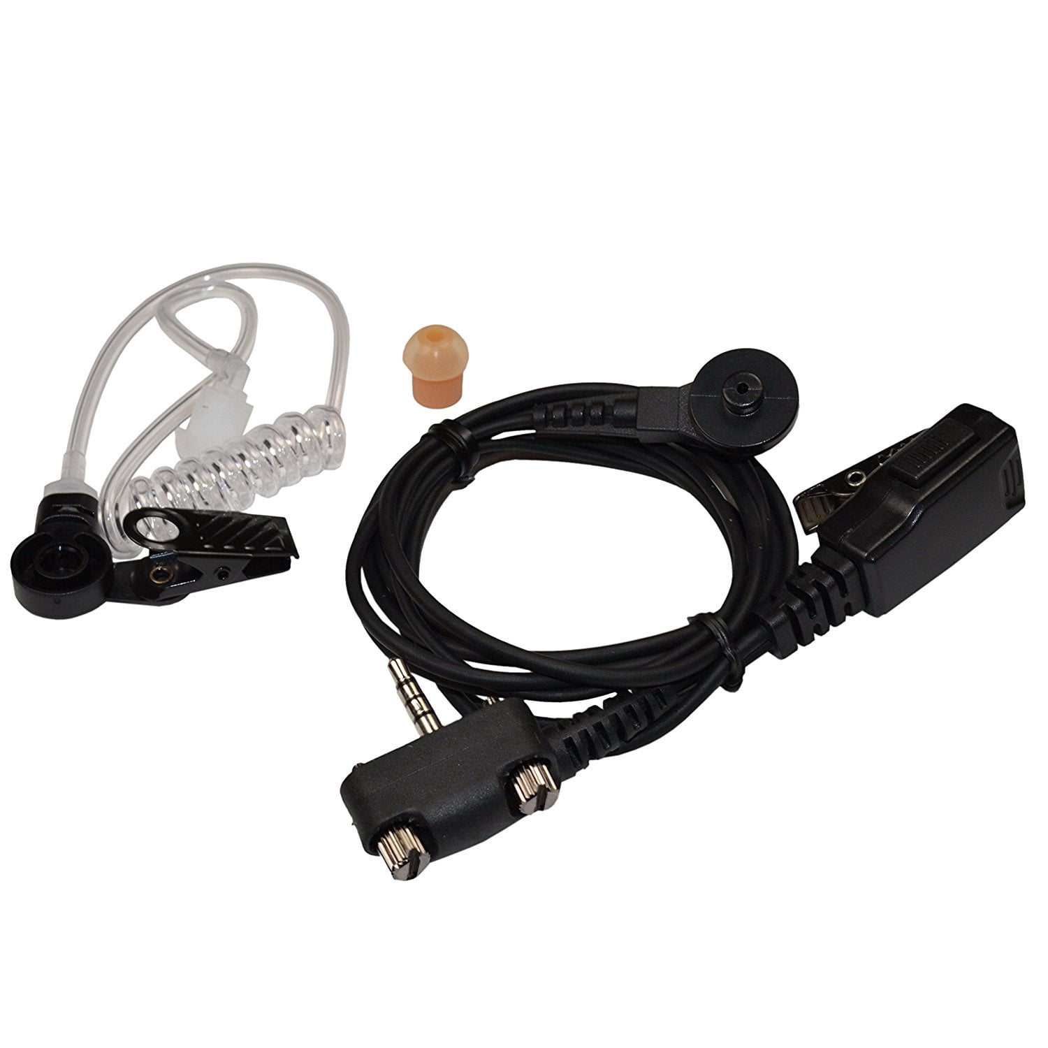 HQRP Acoustic Tube Earpiece Headset PTT Mic for Vertex Standard VX-168 ...