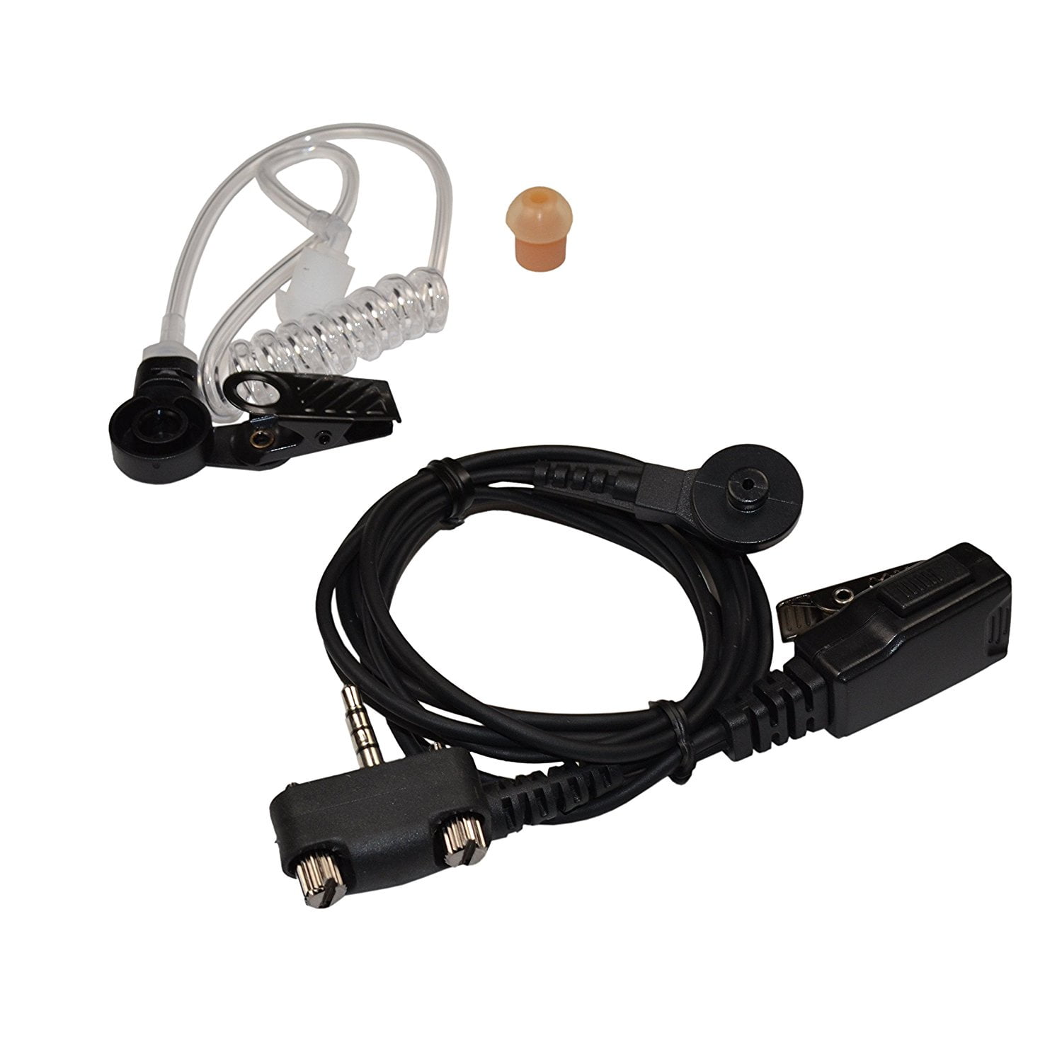 HQRP Acoustic Tube Earpiece Headset PTT Mic for Vertex Standard VX-417 ...
