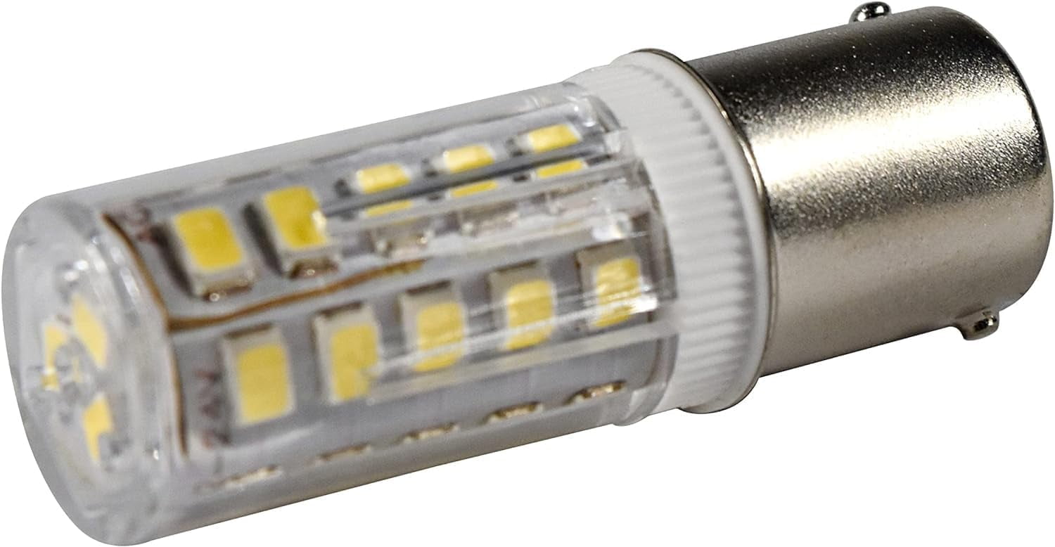 HQRP BA15S SMD2835 LED Bulb: 33 Cool White LEDs, 12-24V DC Compatible ...