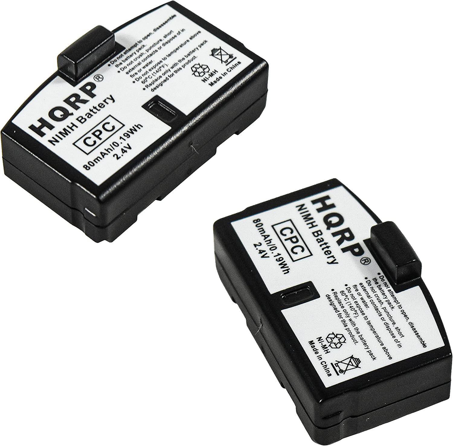 HQRP Battery 2-Pack for Sennheiser RI810 RI810S RS30 RS4 HDR85 RI250 ...