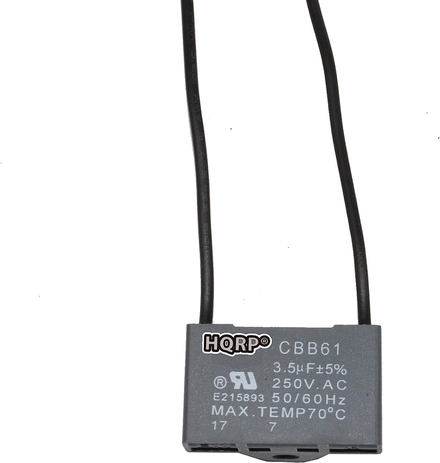 HQRP Capacitor for Harbor Breeze Ceiling Fan 3.5uf 2-Wire - Walmart.com