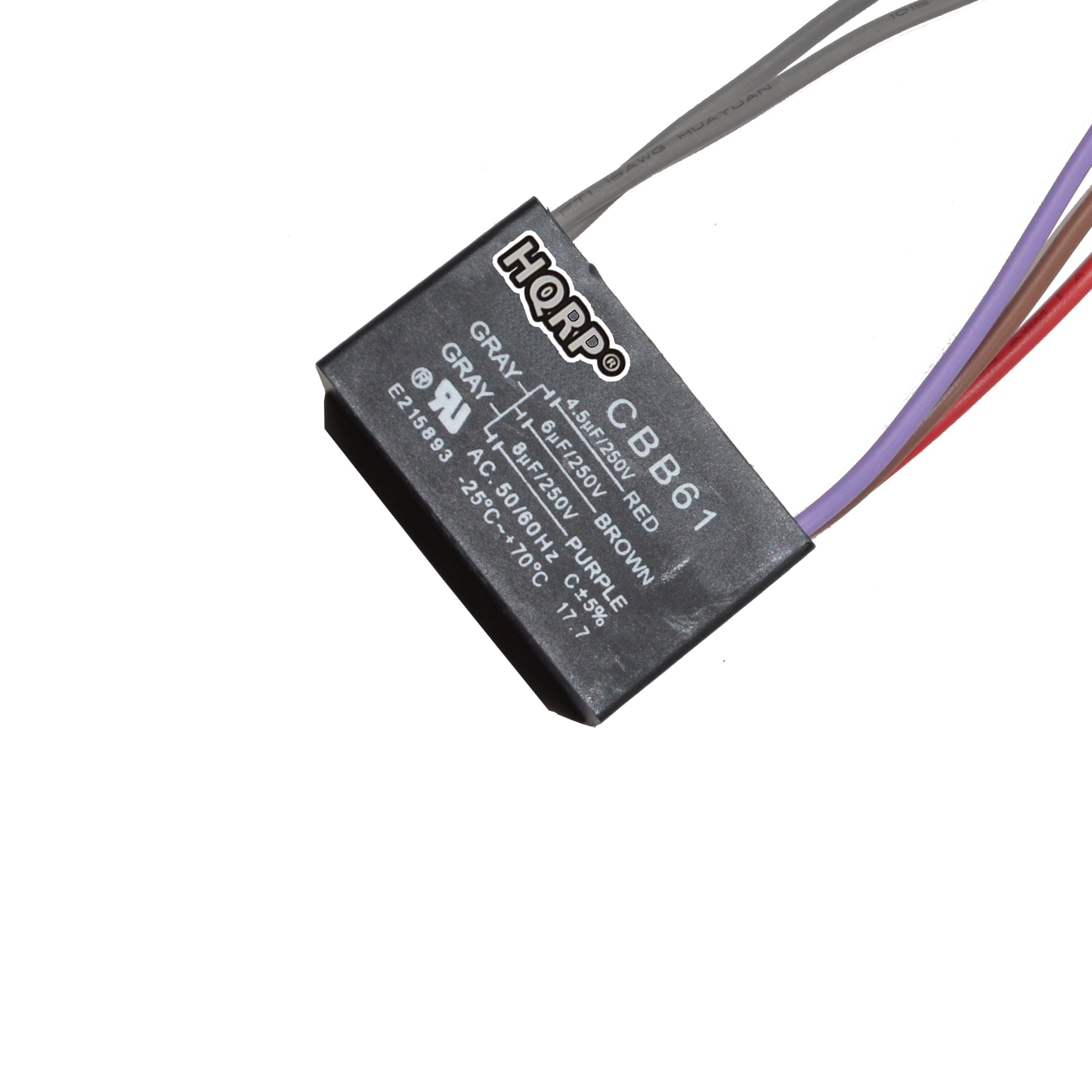 HQRP Capacitor works with Harbor Breeze Ceiling Fan 4.5uf+6uf+8uf 5 ...