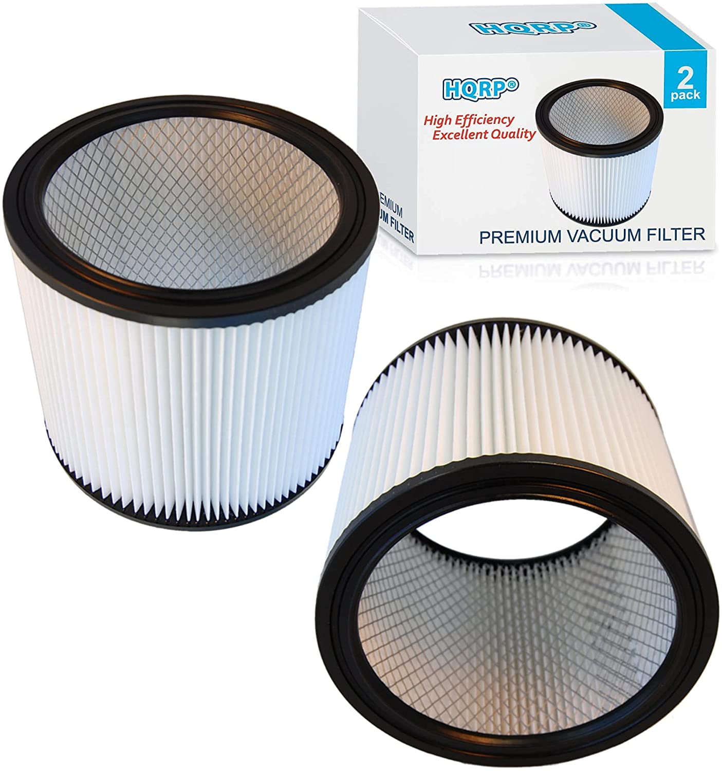 HQRP Cartridge Filter 2-Pack for Shop-Vac 87L650C 87M350 87P500A ...