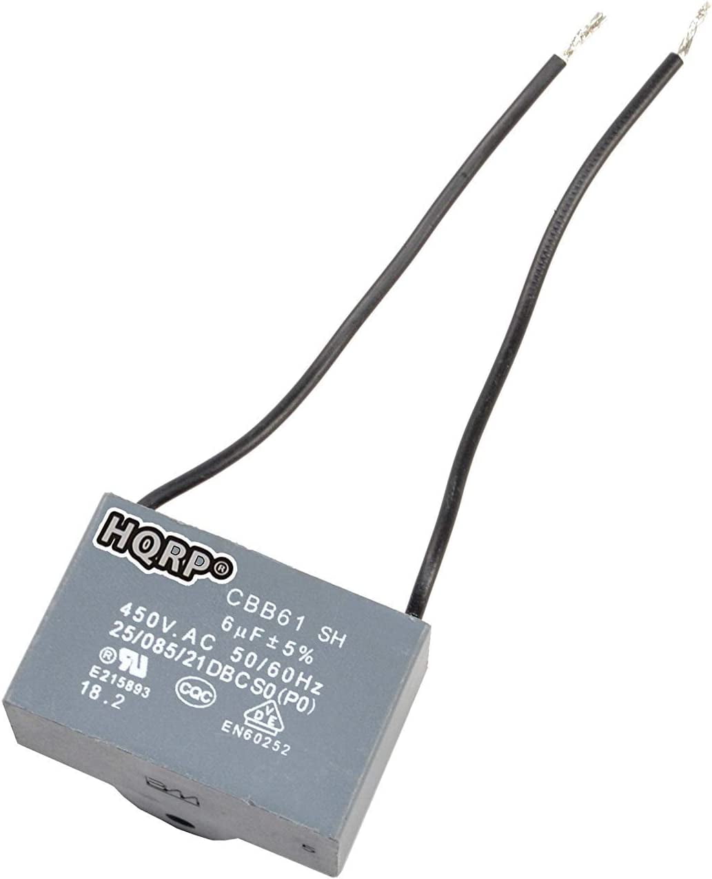 HQRP Ceiling Fan Capacitor CBB61 6uf 2-Wire - Walmart.com
