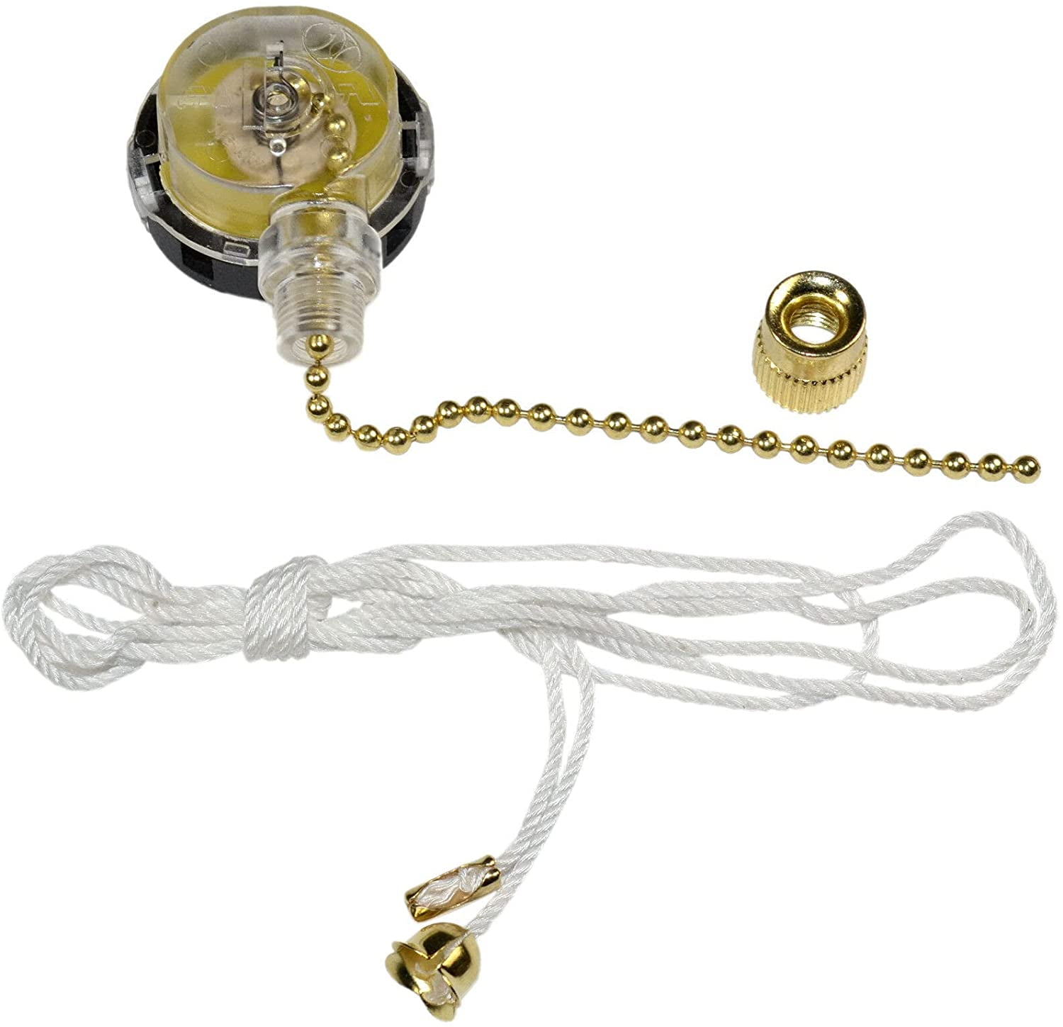 HQRP Ceiling Fan and Light Pull Chain 3-Speed Control Switch for Angelo ...