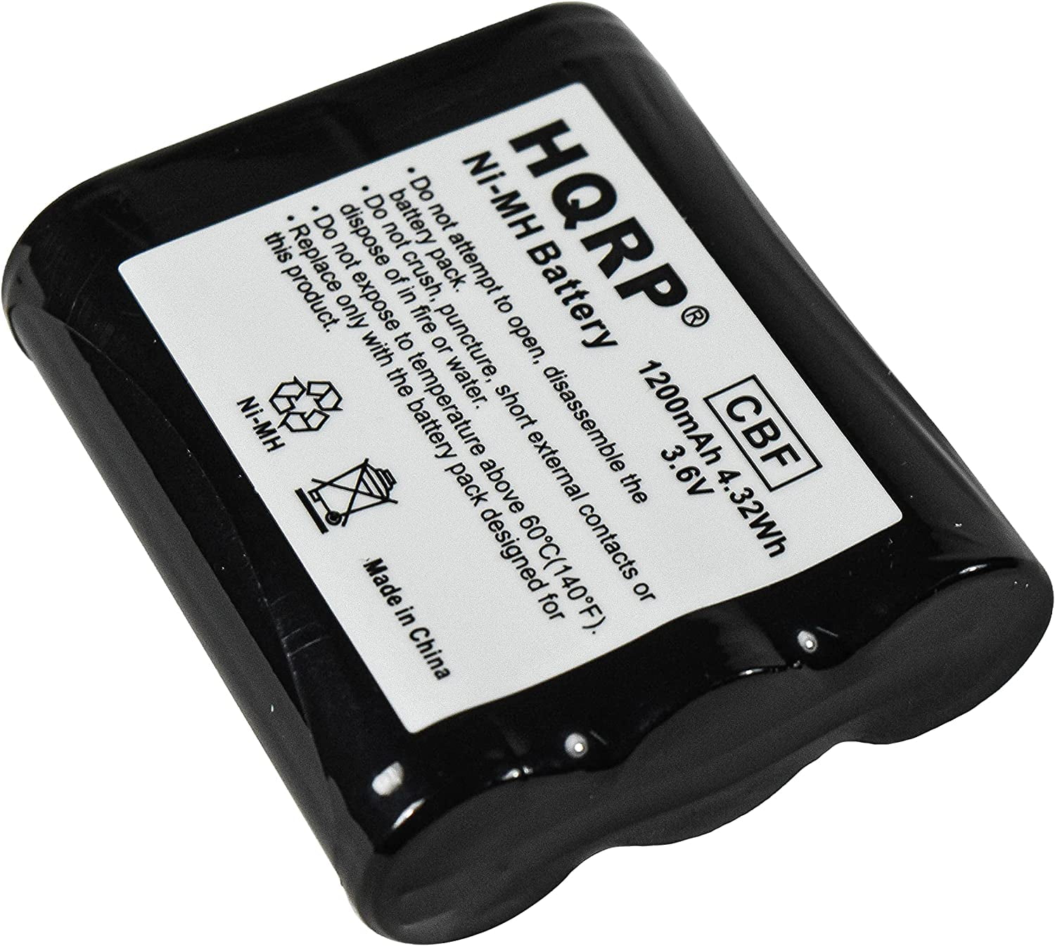 HQRP Cordless Phone Battery for Panasonic HHR-P402 / HHR-P402A / HHR ...