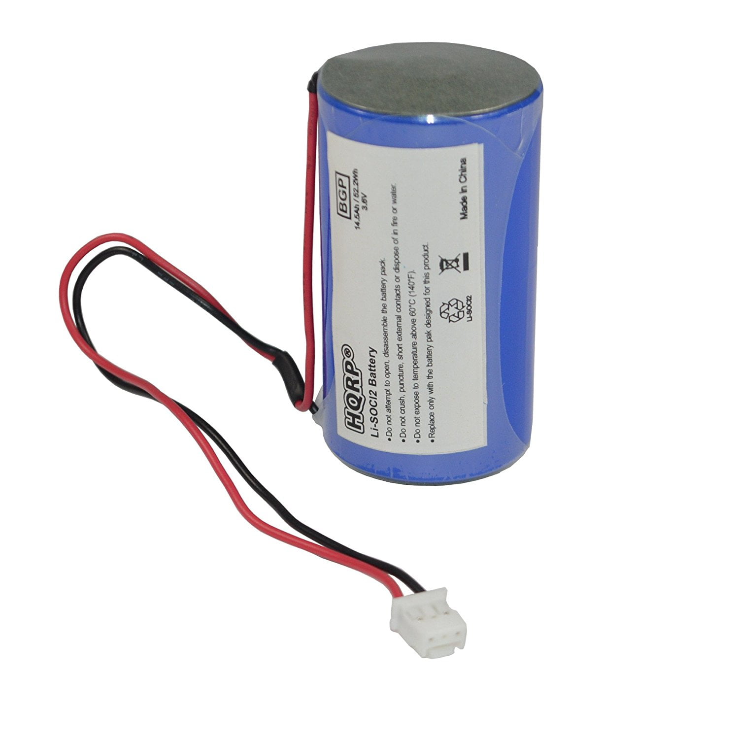 HQRP 3.6V D-size Lithium Thionyl Chloride Battery for DSC ER34615M-T1 WT4911 Wireless Outdoor ...