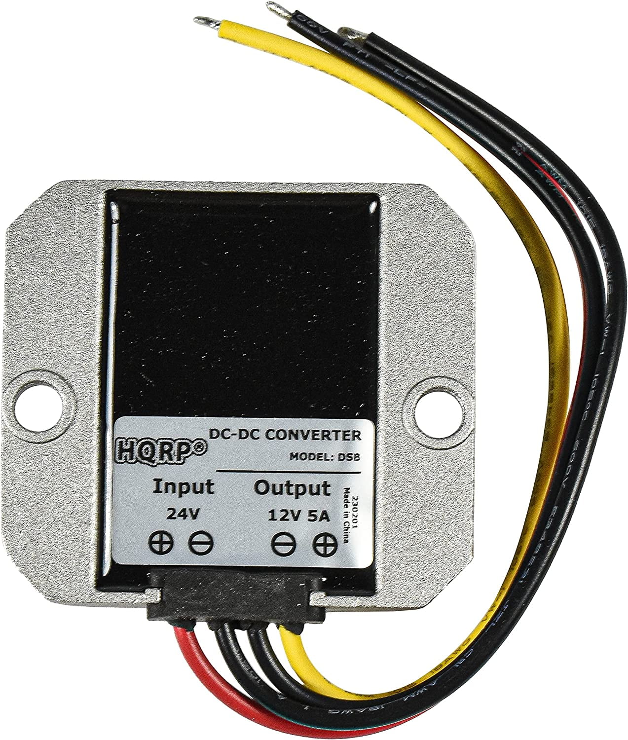 HQRP DC-DC Step Down Converter 24V to 12V 5A 60W Power Supply Adapter Compatible with Vehicles ...