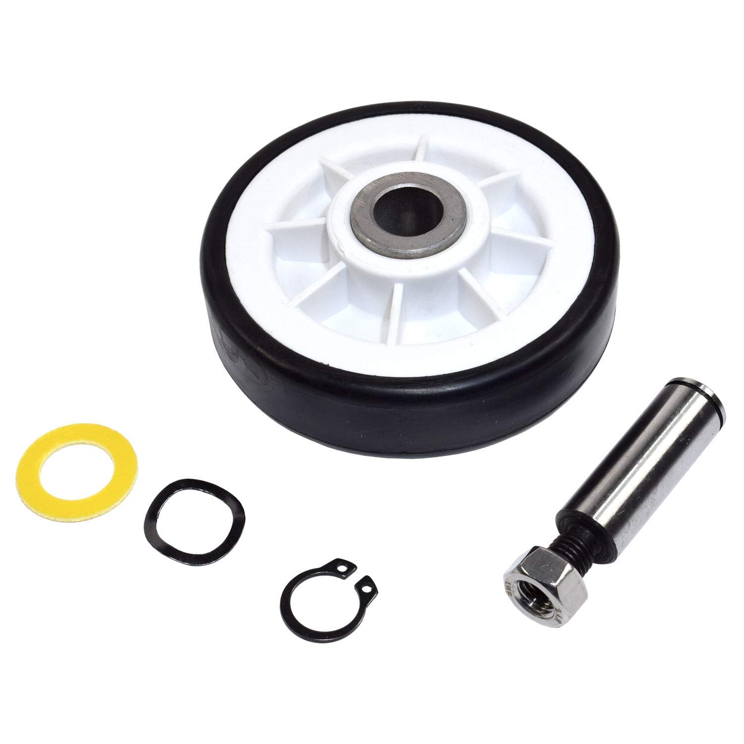 HQRP Drum Roller Wheel w/Shaft for Crosley CDE4205AYJ CDE4205AYW ...