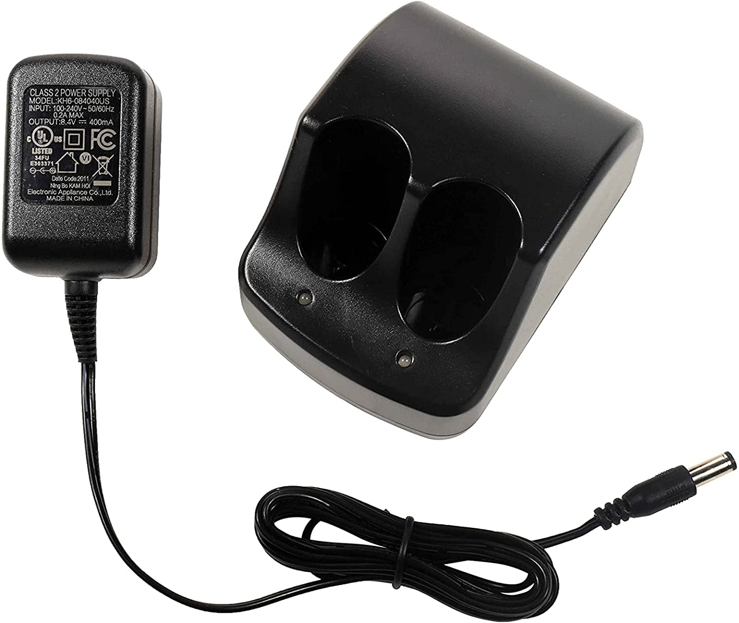 HQRP Dual Battery Charger for Black & Decker 3.6V Versapak VP1010K-2 ...