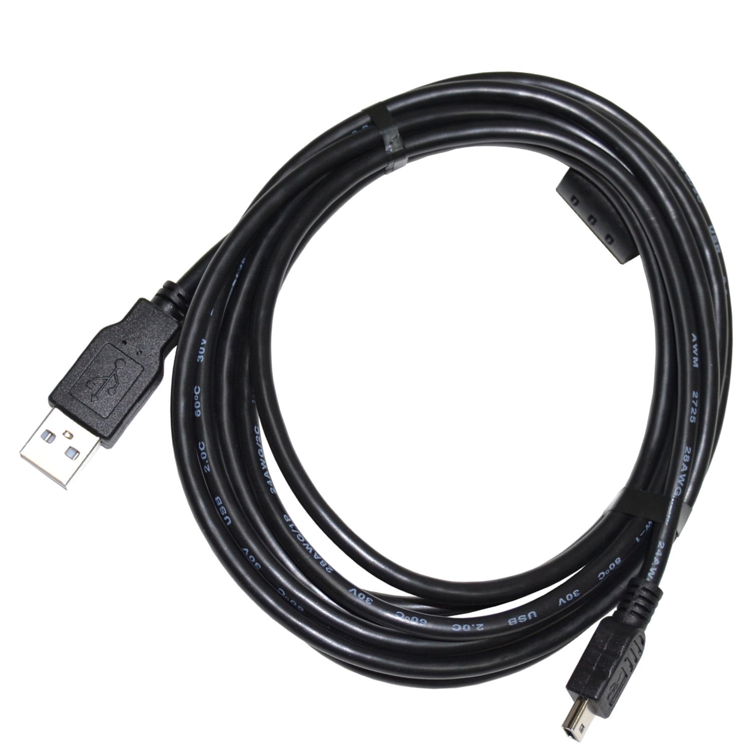 HQRP Extra Long 10ft USB Cable Cord for Nikon Coolpix D70, D70s, D80, D90, D100, D200, D300 ...