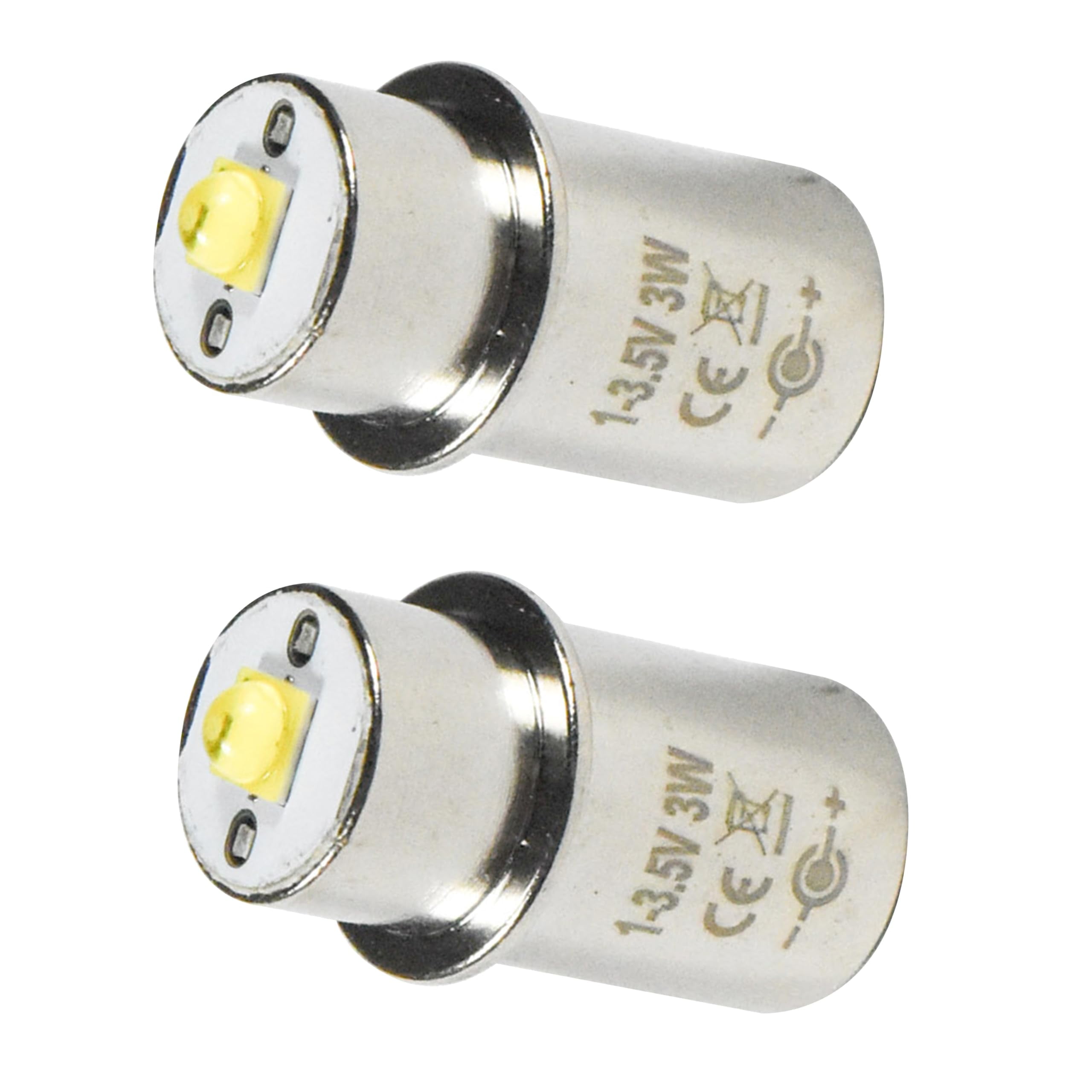 HQRP High Power Bulb 2-Pack for 2D 3D 2C 3C Cell MagLight Flashlight ...