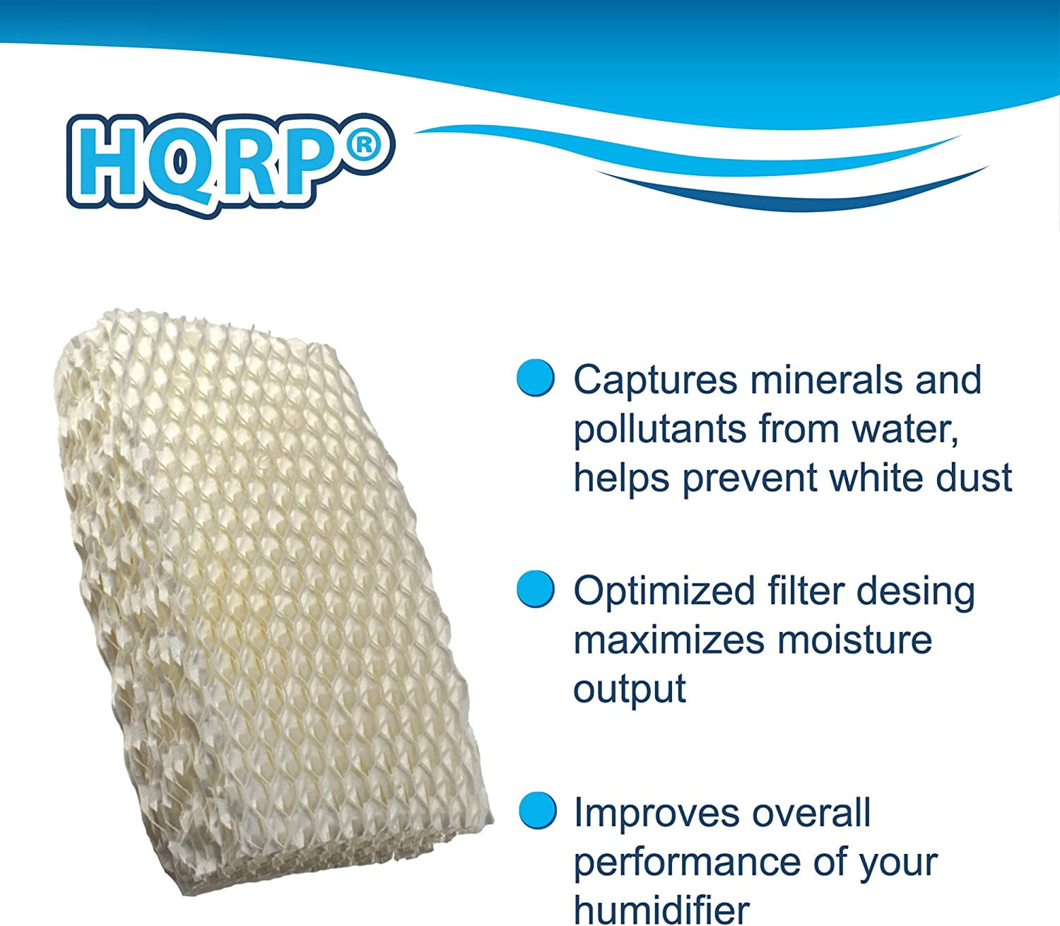 HQRP Humidifier Wick Filter for Honeywell Duracraft WF813 AC-813 AGW-813 D13-C HAC506 ACR-832 ...