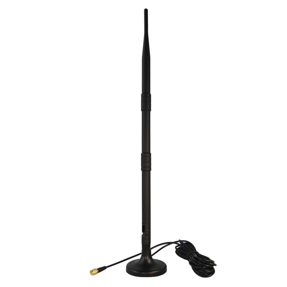 HQRP KIT: 2.4GHz 9dBi Wireless WiFi Wlan Booster RP-SMA Antenna plus ...