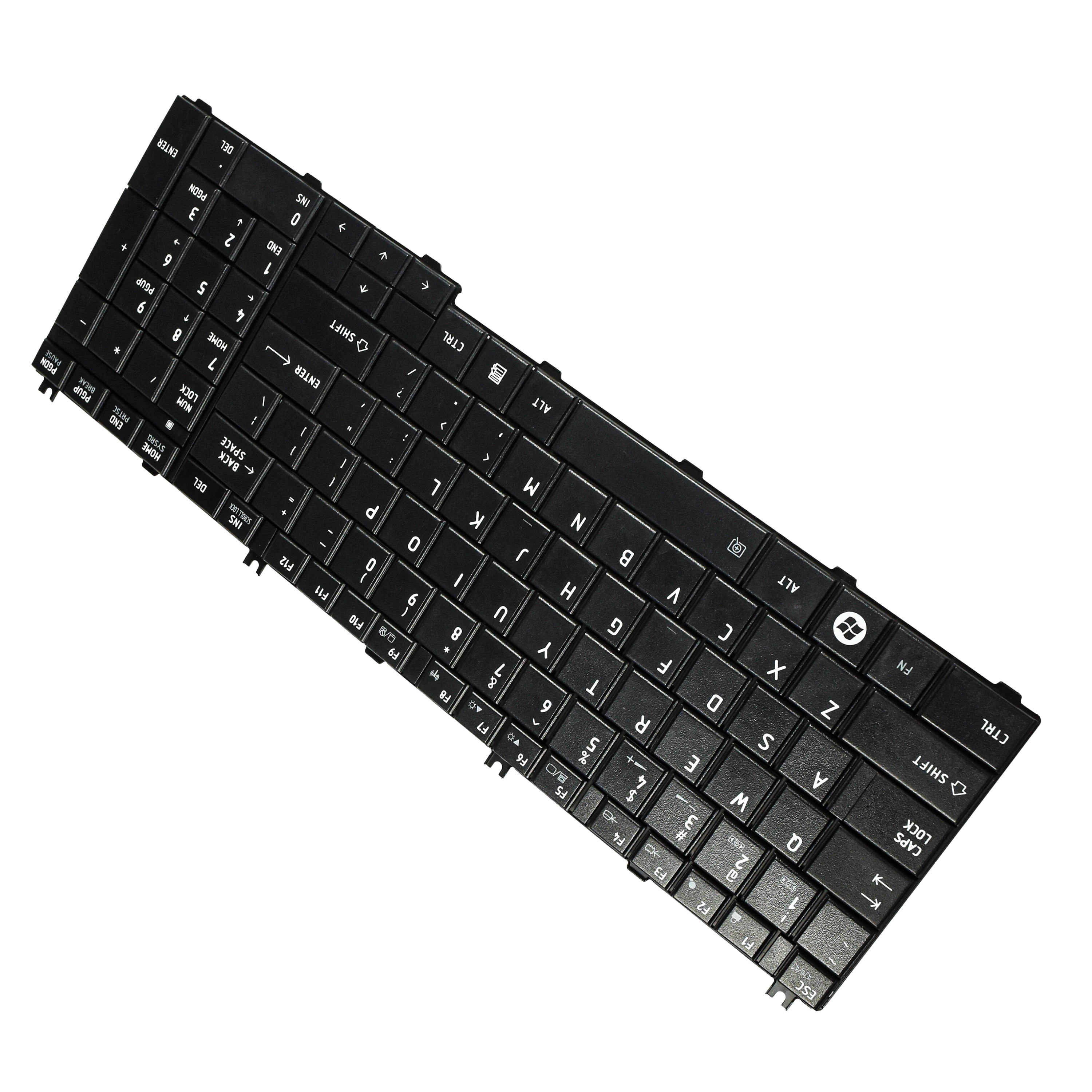 HQRP Keyboard for Toshiba Satellite C655-S5129 / C655-S5132 / C655 ...